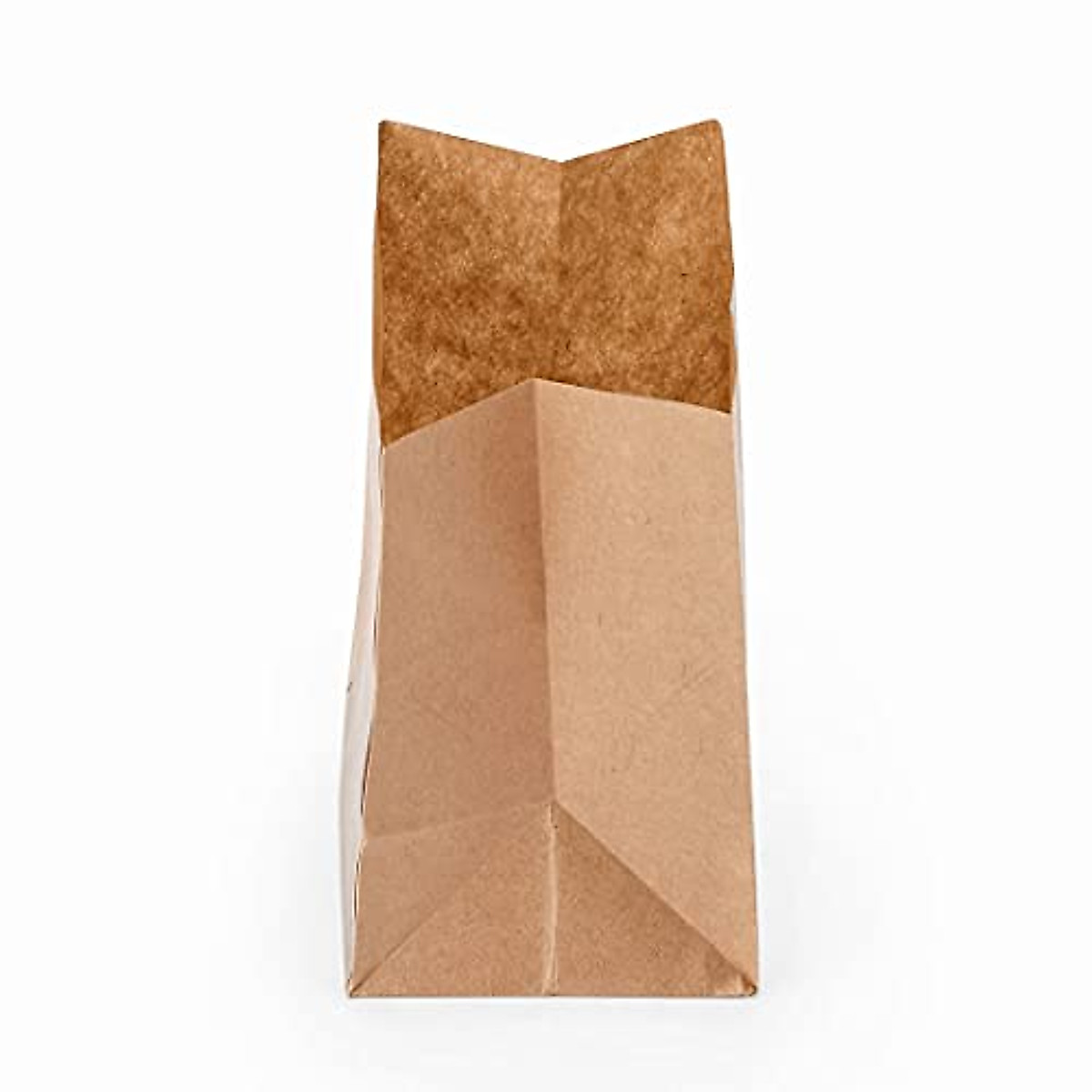 Restaurantware Bag Tek 3.9 x 2.3 x 3.8 Inch Paper Bags For Snacks 100 Small Paper Bags For Foods - Disposable Sustainable Kraft Paper Snack Bags Microwavable Freezable