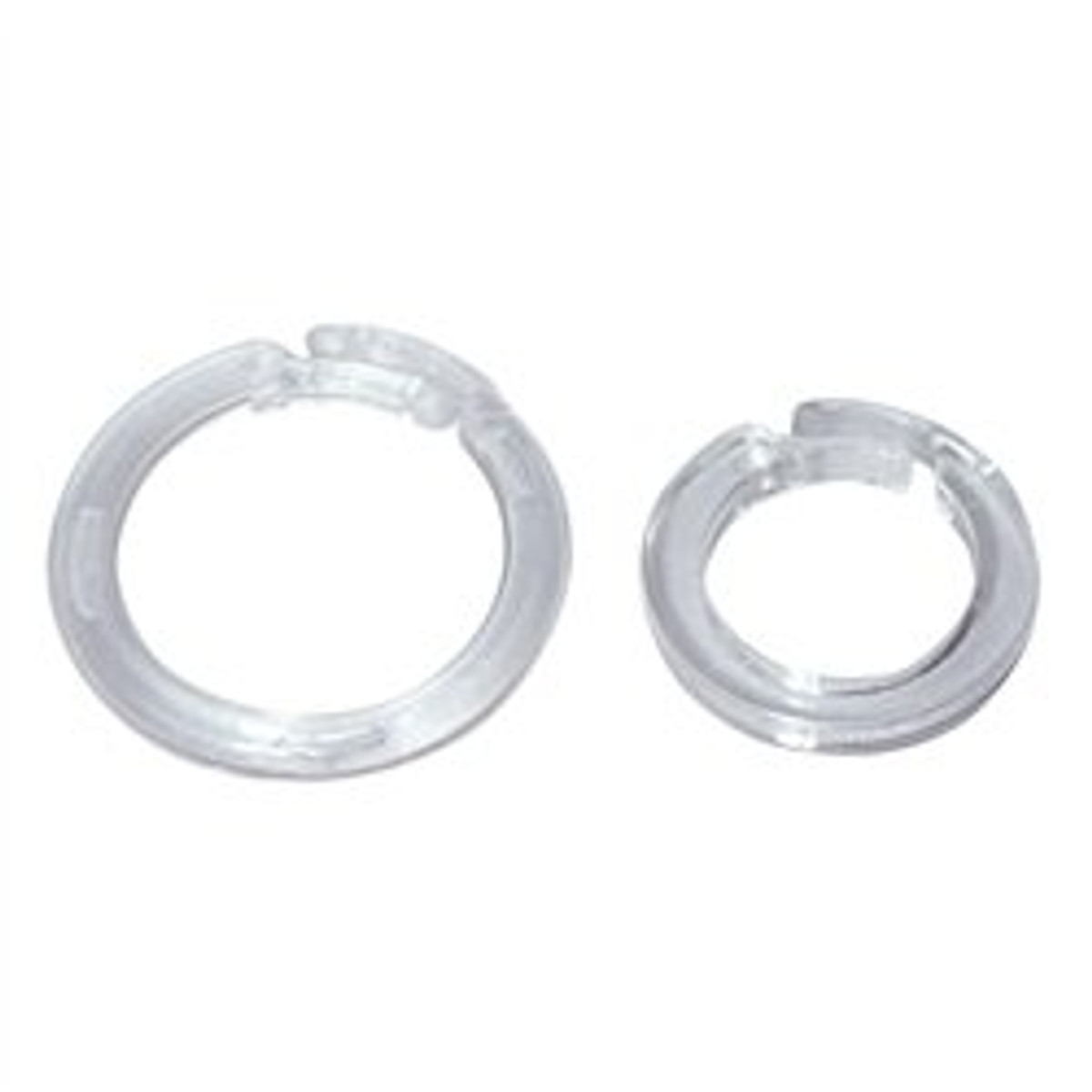 Home Sewing Depot - Clear Plastic Split Rings for Shades & Valances, Small, 25/pkg