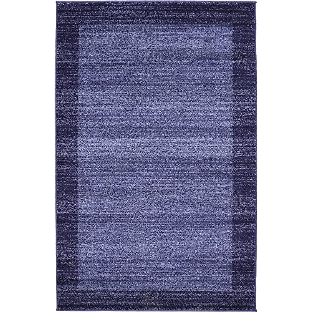 Unique Loom Del Mar Collection Area Rug-Transitional Inspired with Modern Contemporary Design, 3' 3 x 5' 3 Rectangular, Navy Blue/Beige
