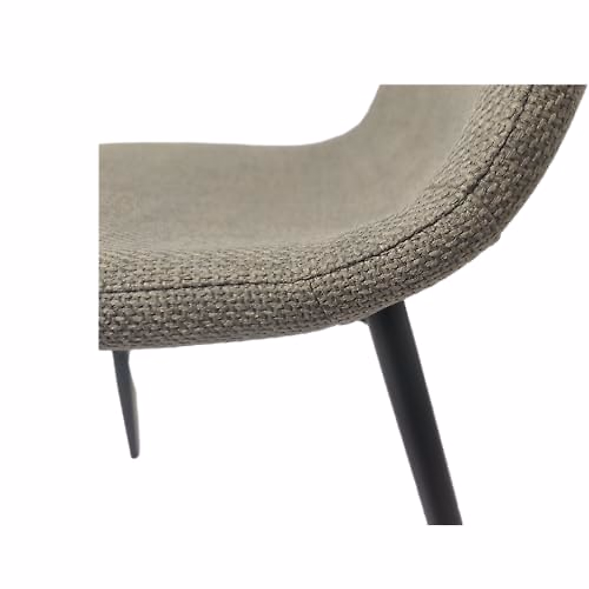 GIA Home Series 5pcs Modern Dining Set Include Rectangle 59"x35"x29.56" Faux Black Marble Wooland Table and Four Dining Chairs with Upholstered Linen Seat,Gray