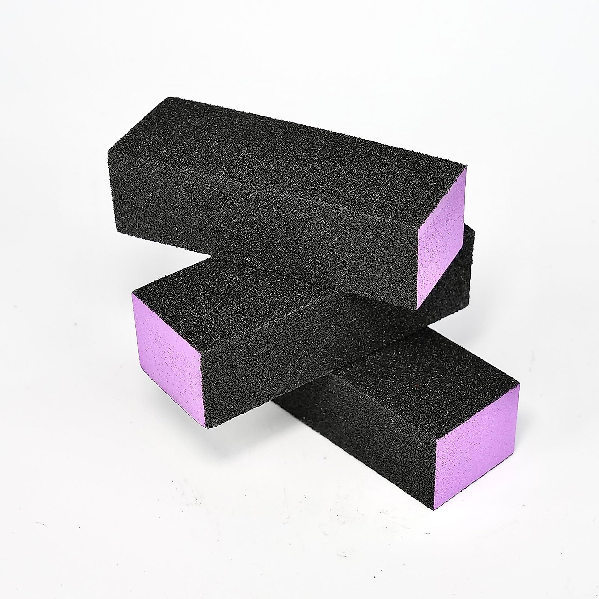 14 Pack Nail Buffer Block, Professional Manicure Tools, 100/180 Grit, Black Purple 3 Sides Nail Files Art Pedicure Manicure File