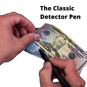 Dri Mark 351B1 Counterfeit Bill Detector Marker Pen, Made in The USA, 3 Times More Ink, Pocket Size, Fake Money Checker - Money Loss Prevention Tester & Fraud Protection for U.S. Currency (Pack of 1)