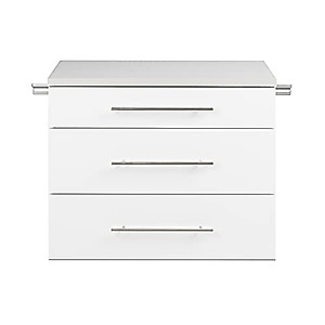 Prepac HangUps 3-Drawer Base Storage Cabinet, White