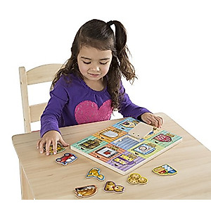 Melissa & Doug Latches Board & Magnetic Hide & Seek Board