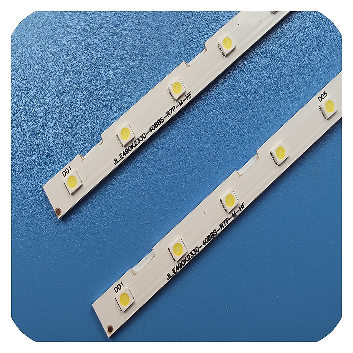 ALMVIS LED Strip 38leds Fit for Samsung AOT_49_NU7300_NU7100_2X38_3030C BN61-15483A LM41-00557A UE49NU7140 UE49NU7100 UE49NU7120 49NU7100 LED TV Backlight