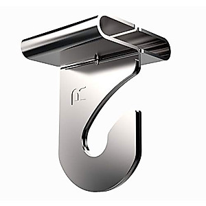 LeoHuks 20 Pairs Drop Ceiling Hooks for Office,Classroom & Home,Great for Hanging Plants,Signs,Lights & Decorations,Metal T-Bar Hooks for Suspended Drop Ceilings,Holds up to 20 lbs