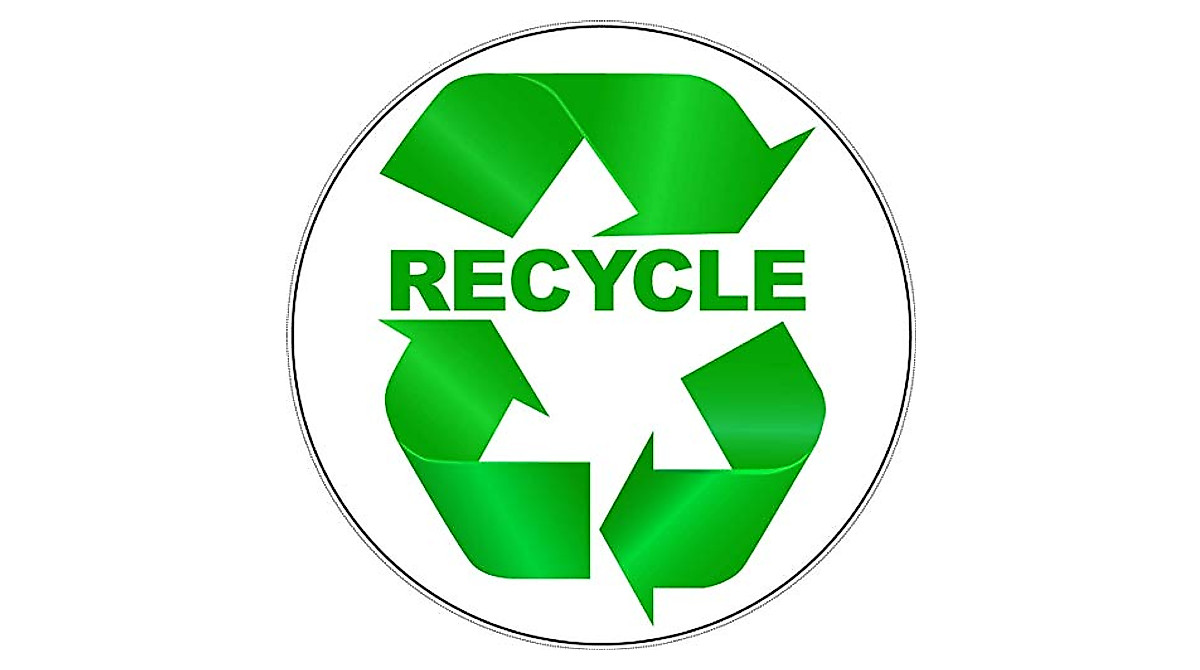 Recycle Bin Stickers for Home & Office Organization