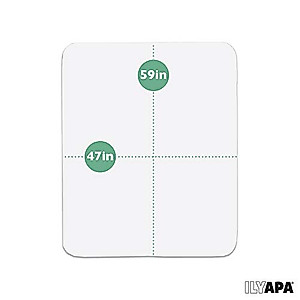 Ilyapa Office Chair Mat for Hard Floors 47" x 59" Heavy Duty Clear, PVC Chair Mat for Hardwood and Tile Floors, Protective Floor Mat for Home or Office