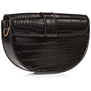 The Drop Women's Helen Saddle Crossbody Bag Black, One Size