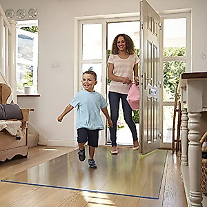 Large Clear Floor Mat 47.24"×59.06" - Pet Flooring Protector, Clear Plastic Rug Protector, Vinyl Floor Mat - Ideal for Hardwood Floors, Home & Office Use - Waterproof and Easy to Clean