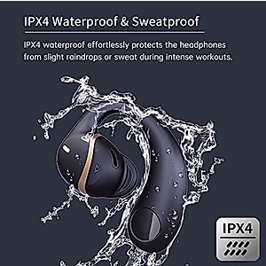 ESSONIO Bone Conduction Headphones Open Ear Headphones Bluetooth Workout Headphones Open Ear Earbuds for Sports