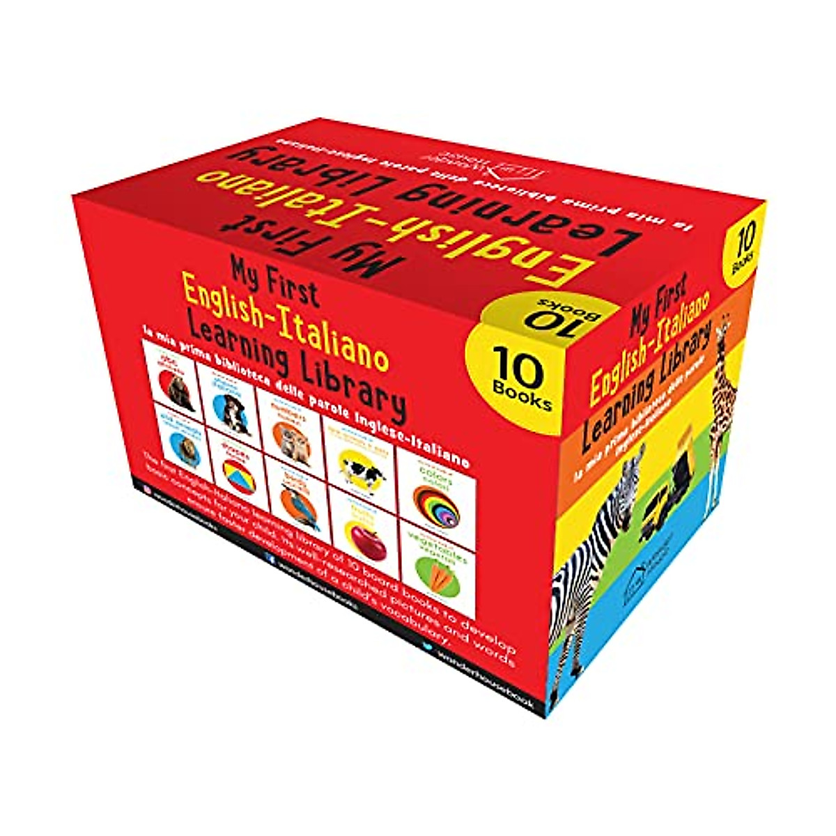 My First English-Italiano Learning Library (la mia prima biblioteca delle parole Inglese-Italiano): Boxset of 10 English - Italian Board Books (English and Italian Edition)