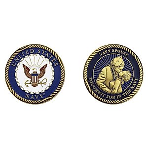 US Navy Spouse Coin
