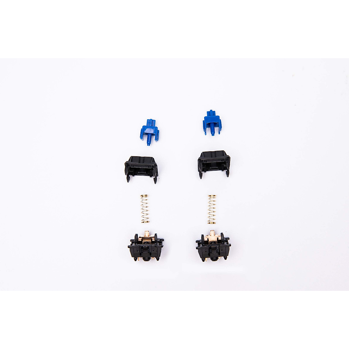 HK Gaming MS-1 Mechanical Key Switches for Mechanical Gaming Keyboards | PCB Mounted | Pre Lubed | 72cN ; Linear (Pro Lake Blue, 90 Pcs)