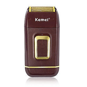 KEMEI Foil Shaver Double Electric Shaver for Men Electric Razors Head Shaver for Bald Men Barber Supplies Hair & Beard Trimmer Cordless Rechargeable