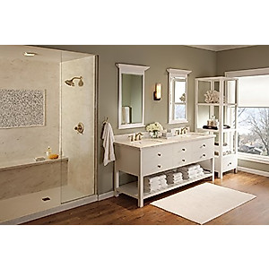 Delta Faucet Linden Widespread Bathroom Faucet 3 Hole, Gold Bathroom Faucet, Diamond Seal Technology, Metal Drain Assembly, Champagne Bronze 3594-CZMPU-DST