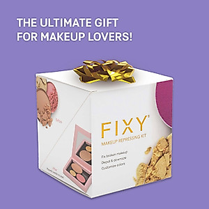 FIXY Makeup Repair Kit - Repressing tool for Eyeshadows, Blush & Highlighter or Depot | Organize Makeup Pans in Makeup Palette with Mirror | Makeup Artist Must Haves