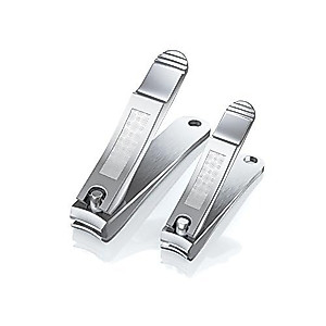 Fox Medical Equipment Professional Nail Clippers - Toenail Clipper for Thick Toenails - Stainless Steel Fingernail Clipper Toe Nail Clipper Set for Men Women Seniors - Best Travel Finger Nail Clip