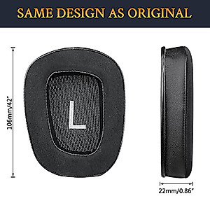 SOULWIT Cooling-Gel Ear Pads Cushions Replacement for Logitech G35 G930 G933 G933S G935 G633 G633S G635 G533 G430 G431 G432 G433 G435 Gaming Headset, Earpads for G332 G230 G231 G233 Headphones
