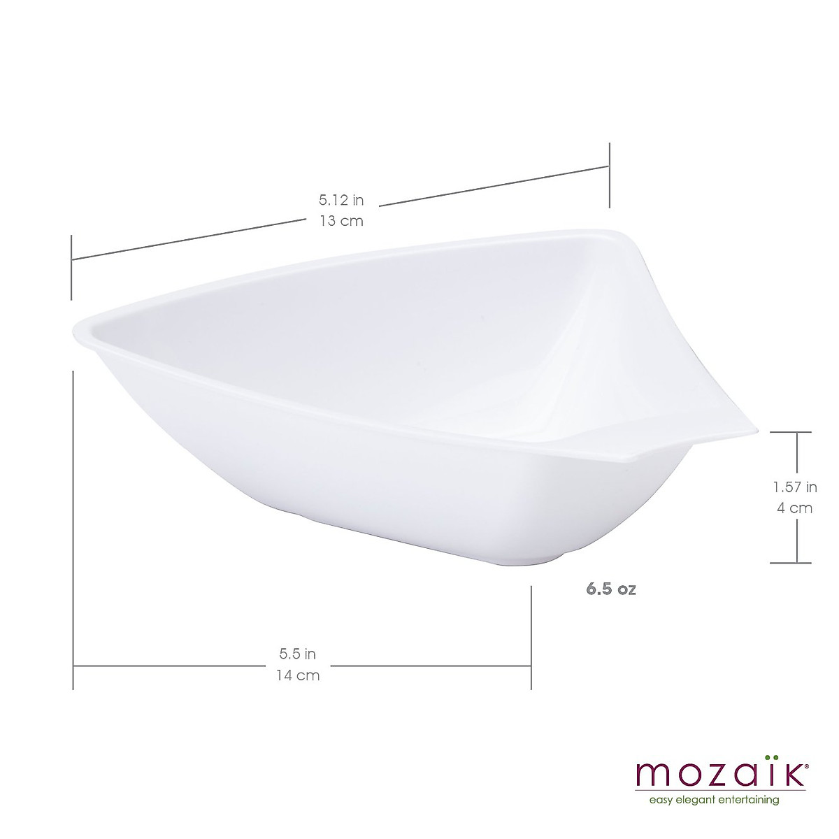 Mozaik Premium Plastic Entertaining and Tapas Set, 12 pieces