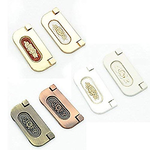 LMZJLU Simple Modern Invisible Cabinet Handle with Rose Pattern Cupboard Pulls Drawer Handles Office Furniture Hardware Concealed Handle- 10pcs