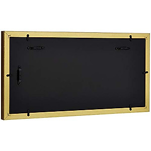 Amazon Basics 3 Photo Collage Picture Frame - 4" x 6" Display, Brass