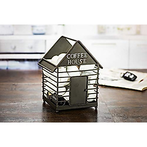 Boston Warehouse House Coffee Pod Storage, Counter Basket, Black