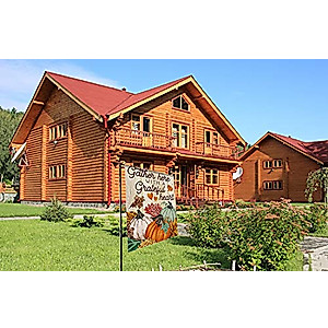 Deloky Fall Welcome Pumpkin Patch Garden Flag-Double-Sided Farmhouse Autumn Yard Burlap Banner,Flag for Fall,Thanksgiving Indoor & Outdoor Decoration