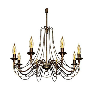 Globe Electric 1327 25W Vintage Edison CA10 Flame Tip Incandescent Filament Light Bulb, 4 Pack, E12 Base, 01327, 4