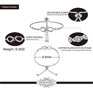 Mothers Day Gifts for Mom Women,Infinity Bracelets for Women,Birthday Jewelry Presents for Mom Wife from Daughter Son Husband