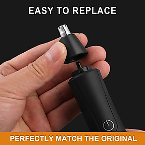 2 Pack Replacement Blade for Manscaped The Weed Whacker Nose Hair Trimmer Blades, Hygienic Twist-On Replacement Blades Compatible with Manscaped The Weed Whacker 2.0 & 1.0 Replaceable Blade, Black