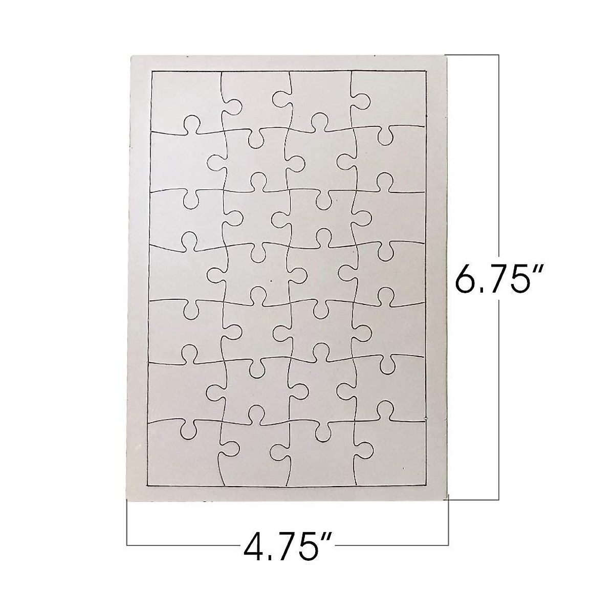ArtCreativity Blank Puzzles for Kids, Set of 12, Fun DIY Arts and Craft Activity for Children, Make Your Own Puzzle Kit, Birthday Party Favors, Goodie Bag Fillers for Boys and Girls