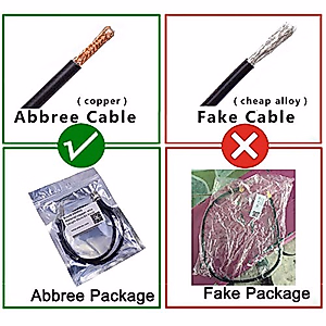 ABBREE Tactical Antenna 42.5Inch SMA-Female Dual Band 144/430Mhz Foldable Compatible with 23.6 Inch Coaxial Cable Compatible with UV-5R UV-82HP BF-F8HP GT-3TP Ham Two Way Radio