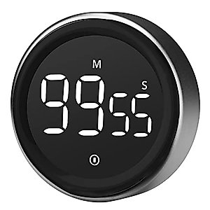 AIMILAR LED Digital Kitchen Timer - Magnetic Countdown Count-up Kids Timer, Large LED Display, Adjustable Volume and Brightness Cooking Timer for Kid Classroom Board