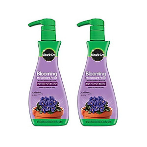 Miracle-Gro Blooming Houseplant Food, 8 oz., Plant Food Feeds All Flowering Houseplants Instantly, Including African Violets, 2 Pack