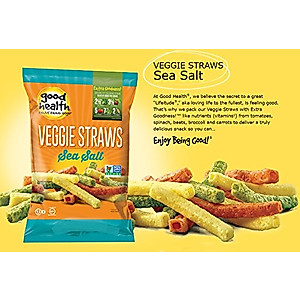Good Health Veggie Straws, Sea Salt, Pack of 24