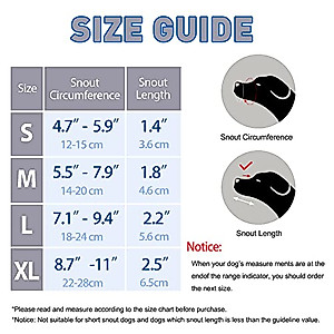 Dog Muzzle, Soft Dog Muzzle with Reflective Strip Breathable Mesh Large Dog Muzzle Prevent Biting Barking Chewing No Bark Dog Muzzle for Large Medium Small Sized Dog Outside Walking Grooming