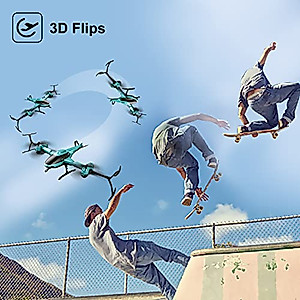 4DRC V10 Drone with 1080P HD Camera for Kids Adults,Helicopte Mini Foldable RC Quadcopter WIFI FPV Live Video for beginners,3D Flips, Gestures Selfie, Altitude Hold, Waypoint Fly,One Key Start, 2 Batteries
