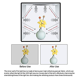 Foldable Photo Box Portable Studio Kit 12 Background Colors LED Dimmable Photography Light Box 25 cm Photo Props Equipment