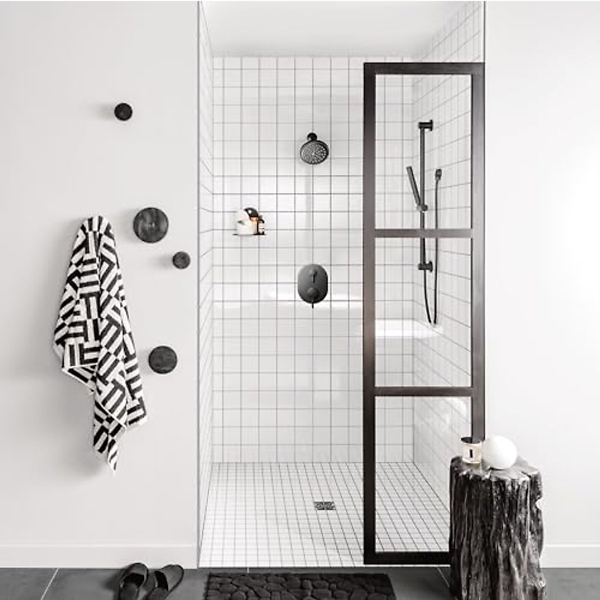 Moen Align Matte Black M-CORE 3-Series 2-Handle Shower Faucet Trim (Valve Required), UT3290BL