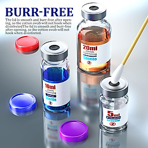 5ml Sterile Empty Vial,Sterile Glass Vials, with Self-Healing Injection Port and Flip Top Cap, Sterile Package 10PCS by ZHANXUBIO (5ml,10)
