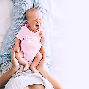 CBTwear Grandma Has Waited a Long Time Baby Bodysuit Funny Infant Outfit Adorable Romper Clothing (Newborn, Pink)