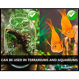 Stone Cave Shelter Hiding Turtle House - Hideout Caves for Reptile Aquarium Terrarium Decoration Ornament (8.3 x 6 inches)