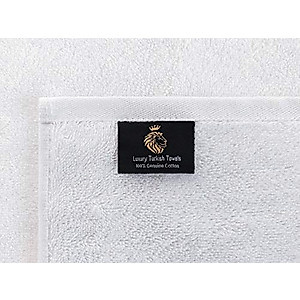 Dorlion Towels 6 Piece White Towel Set, 100% Turkish Cotton Soft Hotel Towels, Quick Dry Turkish Towel Set for Bathroom, Lilac