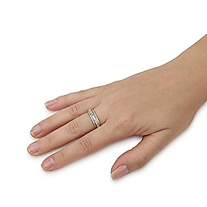 Faith Jewelry Sor600 Silver Combined Gold Rings