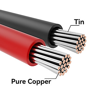 Goupchn 10AWG Solar Panel Cable Kit with 45A Connector Solar Connectors Extension Cable 3.3ft/1m for Portable Solar Generator Power Station, RV