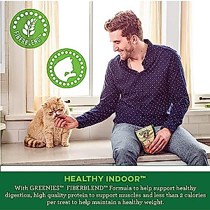 Feline Greenies Smartbites Healthy Indoor Cat Treats, Chicken Flavor, 2.1 Oz, (3 Pack)
