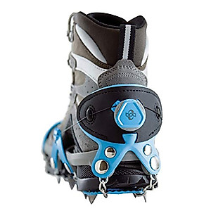 Yaktrax Summit Heavy Duty Traction Cleats with Carbon Steel Spikes for Snow and Ice (1 Pair), Large, Black, Small 08442