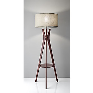 Adesso 3471-15 Bedford 59.5" Floor Lamp, Smart Outlet Compatible , Brown