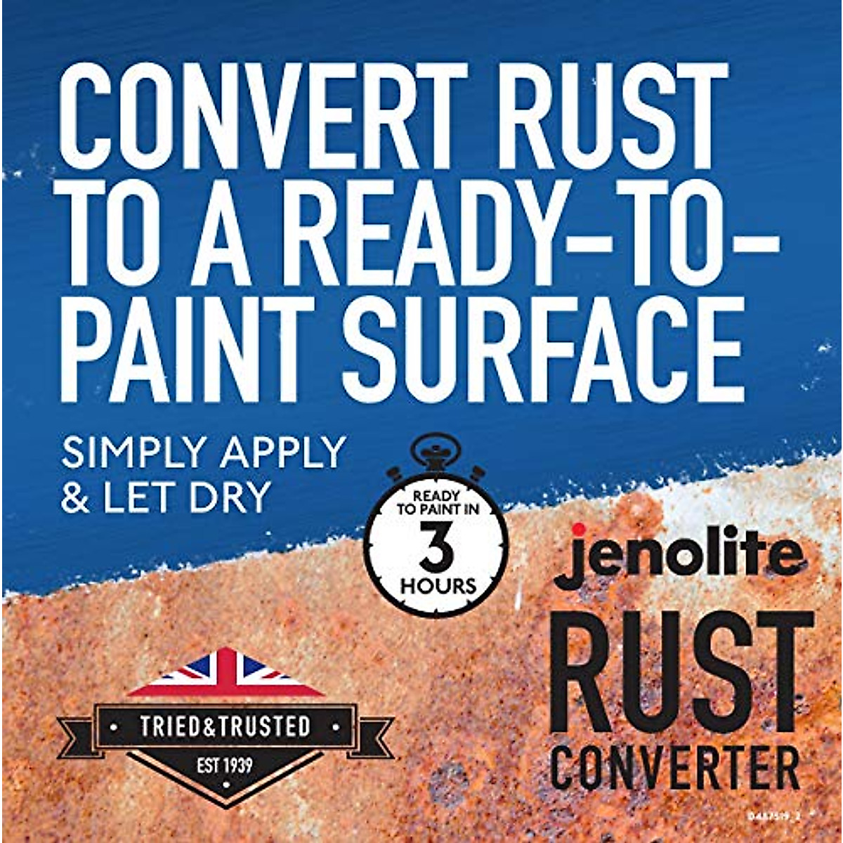 JENOLITE Rust Converter Trigger Spray | Rust Reformer | Convert Rust Into A Ready To Paint Surface | Neutralise & Prevents Rust | 1 Litre (33.8 fl oz)